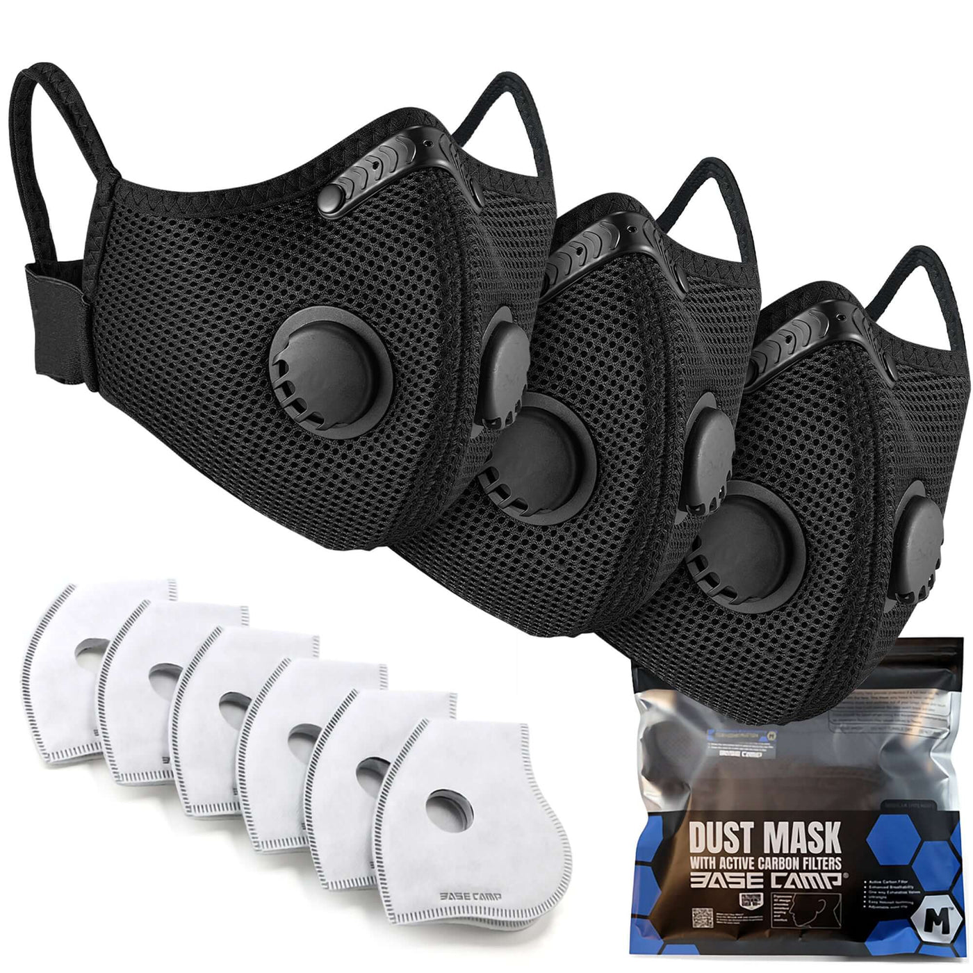 BASE CAMP M Plus Mask: #1 Woodworking Reusable Dust Masks – BASE CAMP® Mask